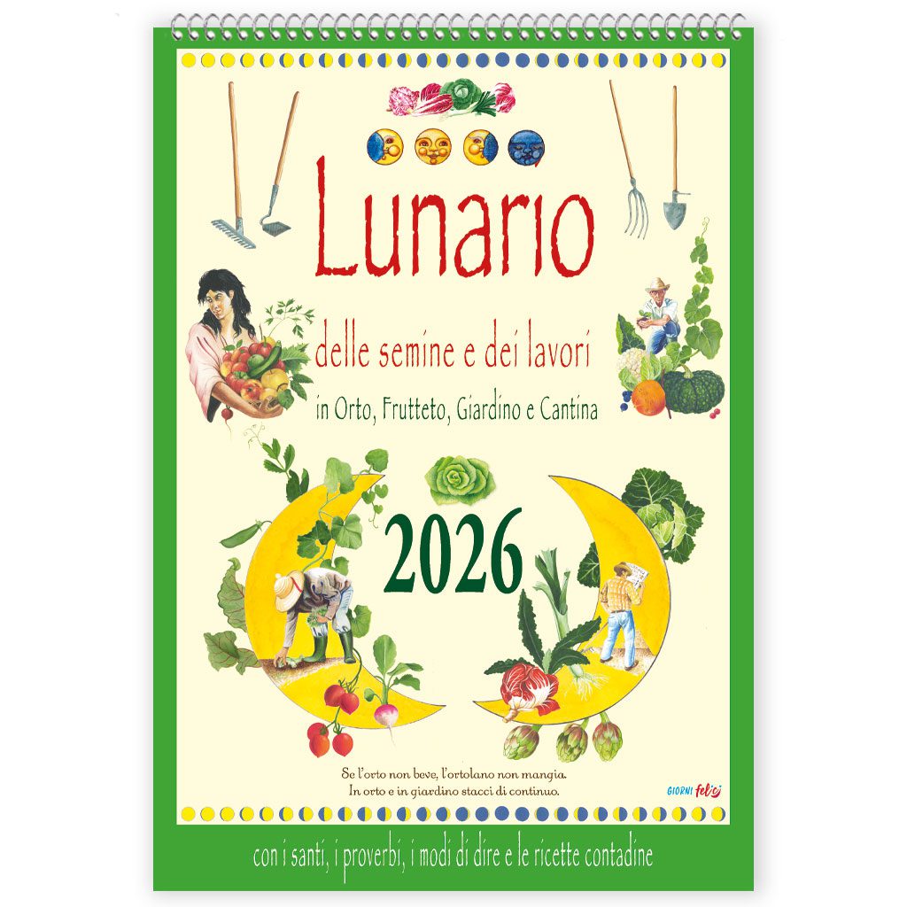 Calendario 2026 - Lunario delle semine e dei lavori | Pensieri Belli
